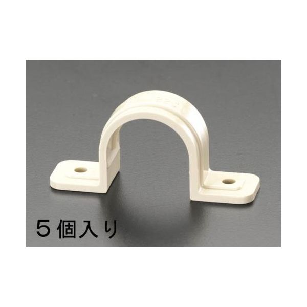 ●適合管…MFS16●適合管外径…23mm●ミラフレキSS用●カラー…ベージュ●サドル内側の突起が管の谷部に食い込み確実に固定でき、管のズレが発生しません。●入数は5個入りです。●ねじ穴径…5mm　