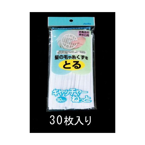 エスコメーカーお問い合わせ：06-6532-6226●直径60〜150mmの排水口目皿用●材質…ポリエチレン●サイズ…原寸：170×20mm　伸長：160×150mm●入数…30枚●※パッケージは予告なく変更になる場合がございます。
