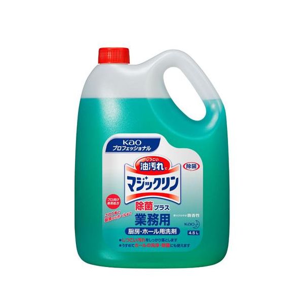●マジックリン除菌プラス●アルカリ性●除菌性能をプラス●換気扇、レンジ、レンジ回りの壁やビニール床などにご使用下さい。●内容量…4.5L(業務用)●入数…1個　