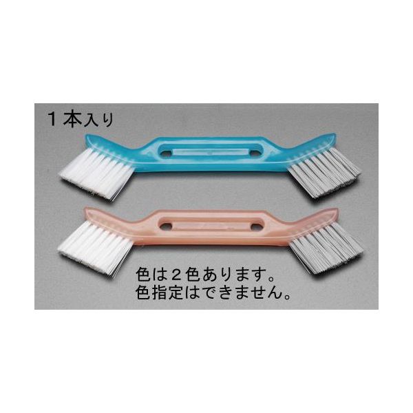 ●全長…230mm●毛丈…30mm●ブラシサイズ…40×10mm●材質…ポリプロピレン●入数…1本●色はピンクとブルーの2色あります。(色指定不可)　