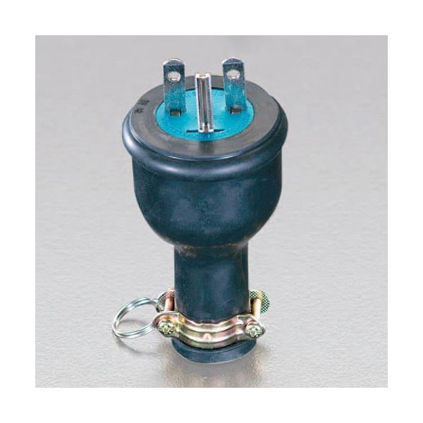 ●防水型プラグ●定格容量…15A 250V●接地2P●セフティーワッシャー付●適用電線…1.25〜2.0mm2●サイズ…φ48×90mm●RoHS対応品　