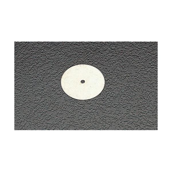 エスコメーカーお問い合わせ：06-6532-6226●厚さ…0.1mm●直径…22.0mm●穴径…1.8mm●最大回転数…6000rpm●シャンクはEA819E-1を使用して下さい。●用途…アルミ、銅、真鍮、木材、プラスチック用