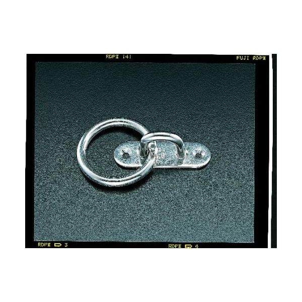 エスコメーカーお問い合わせ：06-6532-6226●材質…SUS304●リング線径…3mm●リング内径…25mm●プレートサイズ…9×27mm●穴径…2.2mm●使用荷重…3kg●取付ねじ無し