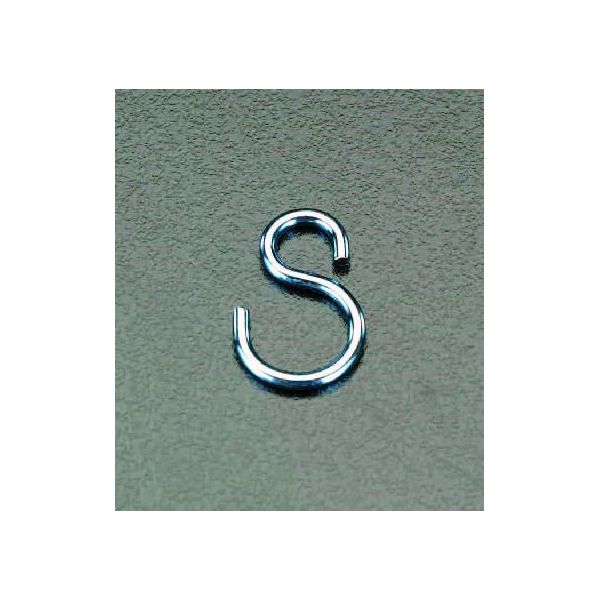 ●材質…鉄（ユニクロメッキ）●線径…4.0mm●全長…36.2mm●口幅…12.0×19.0mm●使用荷重…6kg●入数…10個●サイズ…A：36.2mm　B：19.0mm　C：12.0mm●※サイズ詳細は、エスコ寸法図を参照下さい。　