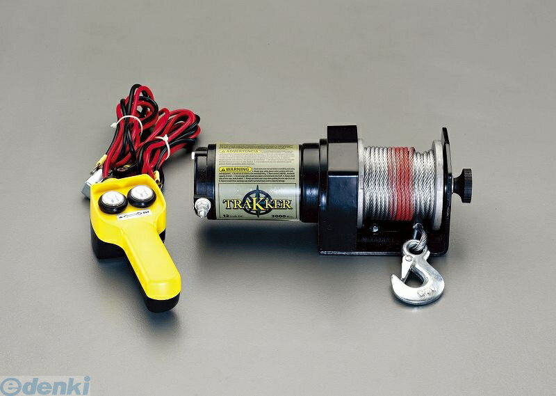 ●電源…DC12Vバッテリー専用●水平牽引能力…907kg●使用ワイヤー…φ4.7mm×15.2m●巻取スピード…4.5m/分(無負荷)●重量…5kg●サイズ…284×105×104(H)mm●電源コード長…出力側：1.67mコントローラー...