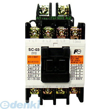 &nbsp; 富士電機 &nbsp; 059-382-1395 【商品説明】●型式：SC-05●質量(kg)：0.34●コイル定格電圧：AC200V●規格：海外規格：IEC、EN、VDE、BS、UL、CSA認定●定格通電電流：20A●外形寸...
