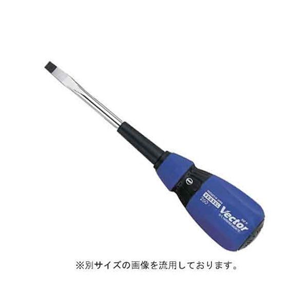【商品説明】【用途】ねじ締め作業。【機能・特徴】押しながら力のよく伝わる大径クッショングリップ。サックに入る先細形状。【仕様】●サイズ：（−）8．0。●軸長：150mm。●全身焼入。●刃先マグネット入り。●PAT．。【材質】●クロームバナジ...