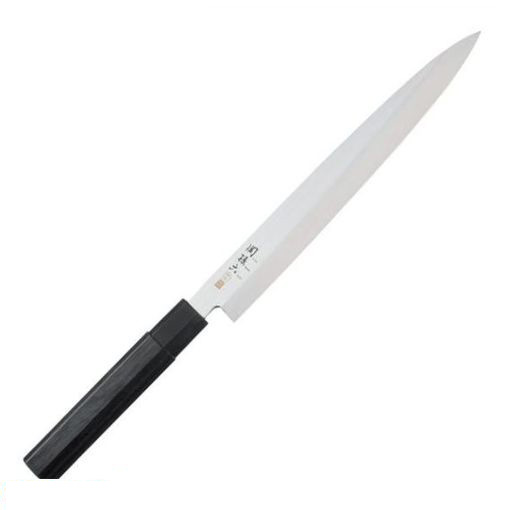 貝印0120-016-410【商品説明】■錆びにくくお手入れ簡単な和包丁。■糸切刃の本格刃付。密閉性の高い口金。フィット感の高い積層強化木八角ハンドル。■サイズ：450X70X25(mm)■サイズ：252g■刃渡り：240mm■材質：刃：モ...