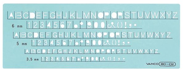 【商品説明】●製図用テンプレート定規●色：ライトブルー、片マット●材質：アクリル樹脂●ペンシルアローワンス0.5mm