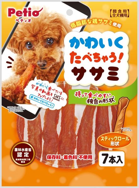 【商品説明】●低脂肪な鶏ササミを持って食べやすいロール形状に仕上げました！●日本の農林水産省から認定された工場で製造したこだわりの逸品！●保存料・着色料不使用。●かわいく食べている写真や動画をSNSにアップしよう！●原材料(成分)：鶏ササミ...