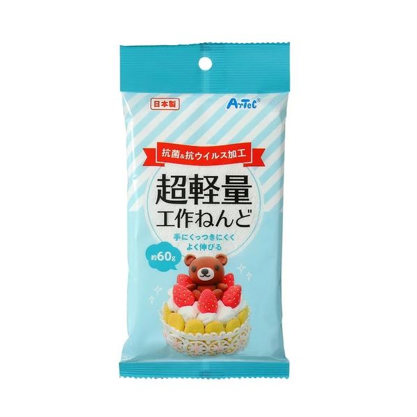 【商品説明】●手にくっつきにくく、よく伸びる！繊細な造形ができる超軽量ねんど！●商品サイズ（単位mm)：100×195mm●セット内容：本体×1●重量（g）：65g●材質：樹脂系中空体、合成糊剤、防腐剤、繊維、水●包装形態：ヘッダー付ピロー...