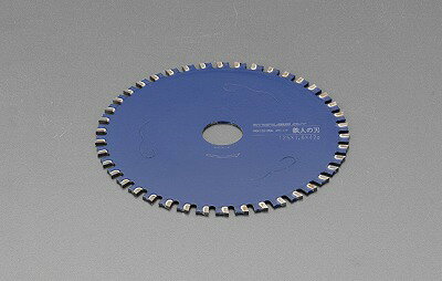 エスコメーカーお問い合わせ：06-6532-6226●穴径…20mm●直径…125mm●刃厚…1.6mm●山数…42●最大回転数…9，600rpm●用途…スパイラルダクト、ガルバリウム鋼板、　鉄板サイディング、アングル鋼、　ハンガーレール、...