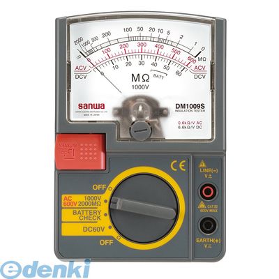【商品説明】■単レンジ式■小型■定格測定電圧:1000V/2000MΩ■目盛:1~2~1000~2000MΩ■ACV:600V、許容差:最大目盛値の±5%以内(正弦波交流:50~60Hz)■DCV:60V、許容差:最大目盛値の±5%以内■定...