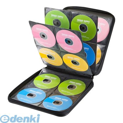 サンワサプライメーカーお問い合わせ：03-5763-0011【商品説明】●ケース部分はフレーム構造を採用したPP素材のセミハードケースでメディアを衝撃から保護します。●持ち運びに便利な取っ手付きのファスナータイプです。●ダブルファスナーでど...