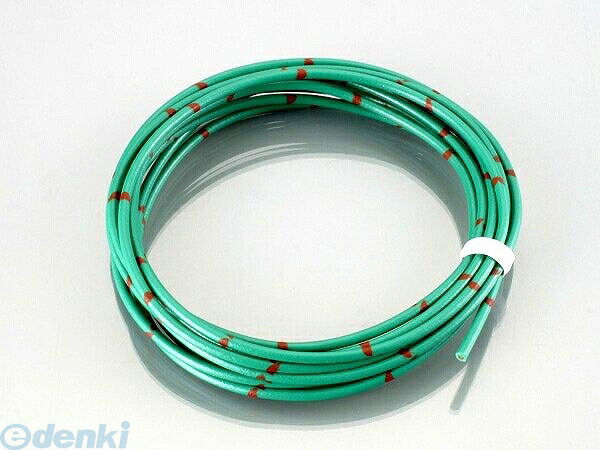 【商品説明】●汎用●カラー：緑●素材：軟銅撚線（導体）、PVC（絶縁体）●長さ：2m●○耐熱温度：80℃●○AVS：0.5 ( 許容電力 110W／12V )●周囲温度40℃の場合。周辺温度が上がれば許容電力値は下がります。●メーカー在庫の確認　