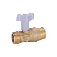 品名： 黄銅製給湯器用チャッキ弁内蔵型給水ボールバルブ 操作方法： 手動 クラス： 10K 操作機 T形ハンドル（簡易着脱型）…S23N-T形ロングハンドル（簡易着脱型）…S23LN- ボデー C3771BE キャップ C3771BE ステ...