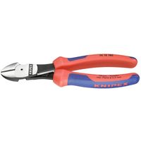 ■バネ付強力型斜ニッパー (SB) 7412-180　仕様ハードな連続使用に耐える耐過重性の鍛造ピボット付 ピアノ線も含む全ての線材に最適です。 切刃の角度、レバー比、人間工学的なハンドルのデザインを最適に調整して、小さい力でも強力な切断力...