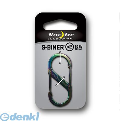 &nbsp; アイガーツール &nbsp; 0256-32-4071 ●サイズ：#2●開口部：9.1mm●最大荷重：4.5kg●サイズ：50mm×22mm×6mm●重量：7g●カラー：スペクトラム●素材：S-BINERのステンレスチールタイ...