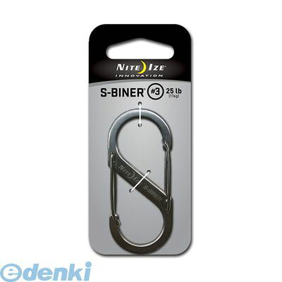 &nbsp; アイガーツール &nbsp; 0256-32-4071 ●サイズ：#3●開口部：13.2mm●最大荷重：11kg●サイズ：68mm×30mm×7mm●重量：14g●カラー：ステンレスシルバー●素材：S-BINERのステンレスチ...