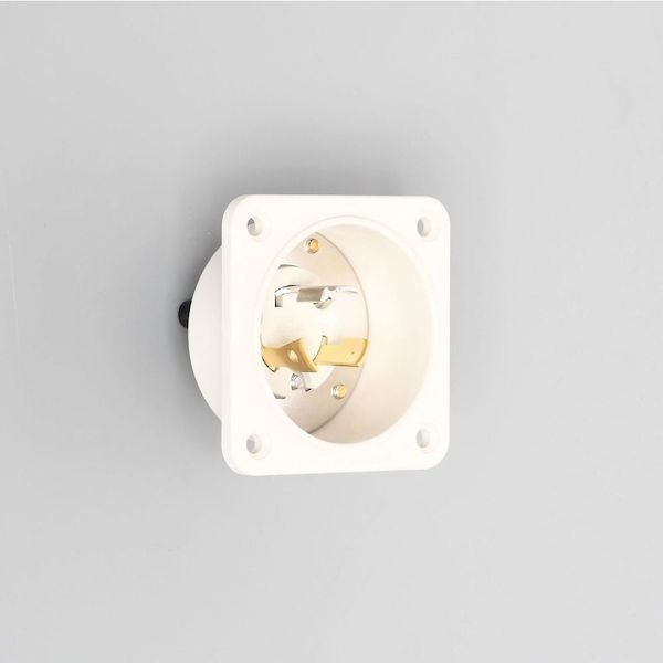 【商品説明】アメリカン電機（株）　3225N-L6　ヒッカケ フランジ インレット E2P 引掛形 フランジインレット