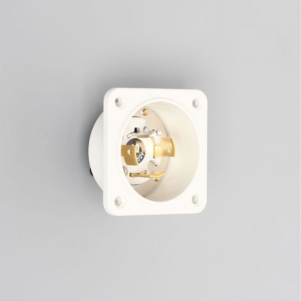 【商品説明】アメリカン電機（株）　4225N　ヒッカケ フランジ インレット E3P20A 引掛形 フランジインレット