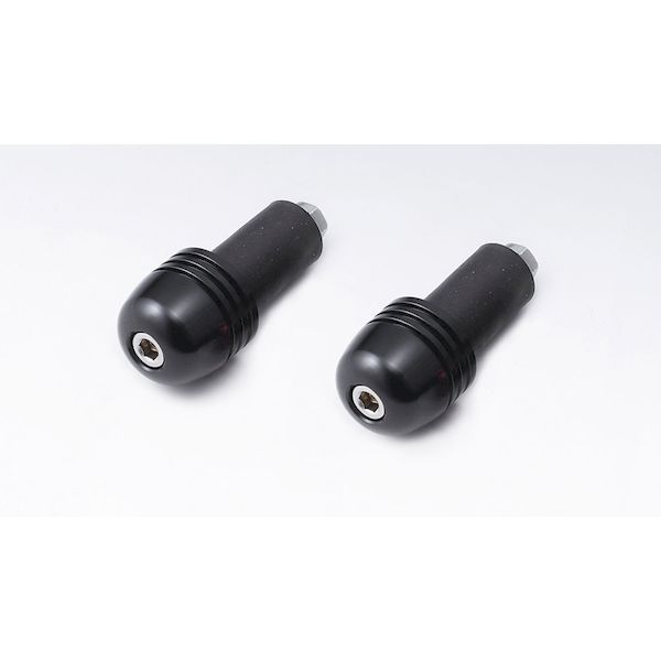【商品説明】■品　番：204-1340■汎用 アルミ製ブラックアルマイトビッグヘッド■2個入り外径22.6mm全長26mm 付属のゴムカラーによりハンドル内径14及び17-19mmに対応　