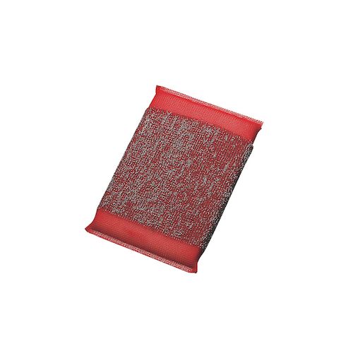 【商品説明】●ステンレスタワシに代わる良く落ちるタワシです。赤と青が有りますので区別もし易いプロ用タワシです。 耐熱温度:約90℃