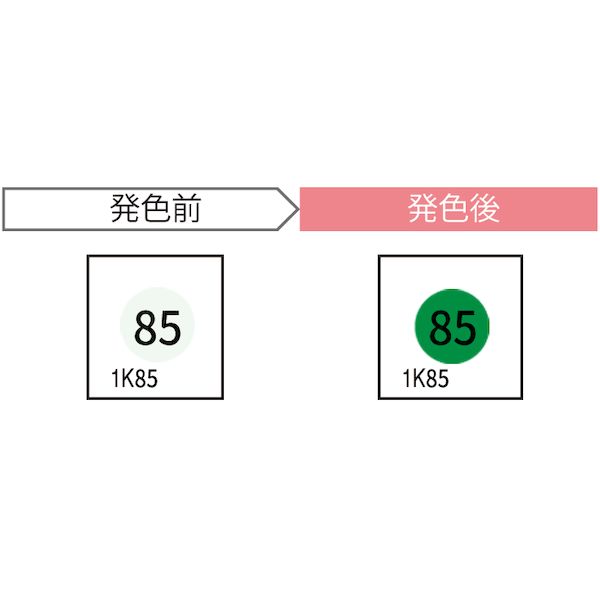 JAPPYメーカーお問い合わせ：06-6531-2747【商品説明】●屋内・屋外でも使用可能な抜群の耐久性●安全・環境に優しいワックスインクを使用●信頼の日本製●一度発色すると元に戻らない不可逆インクで設定温度に達した履歴を記録●商品コード...