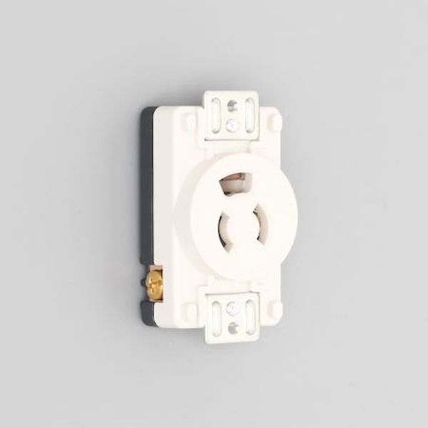 【商品説明】アメリカン電機（株）　7110GNZ-P-IV　パネルヨウコンセント シロ E2P15A 抜止形パネル用コンセント 白