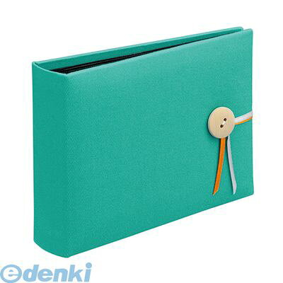 ●ボタン止め具がかわいいコットンクロス表紙のアルバムです。