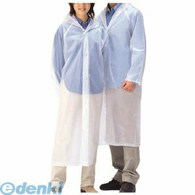 カジメイクメーカーお問い合わせ：0766-23-3322●コンパクトに折りたためて携帯用に便利です。●雨天時の作業・レジャー等あらゆる用途に対応する簡易レインウェアです。●色:クリア●適応胸囲(cm):84〜92●着丈(cm):110●質量...