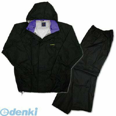 カジメイクメーカーお問い合わせ：0766-23-3322●上着/パンツ/フード共にメッシュ付きで、汗によるベトツキ感を緩和します。●縫い目にはシームテープを貼り付け、高い防水性を実現しています。●雨天時の野外作業に。●色:ブラック●股下(c...