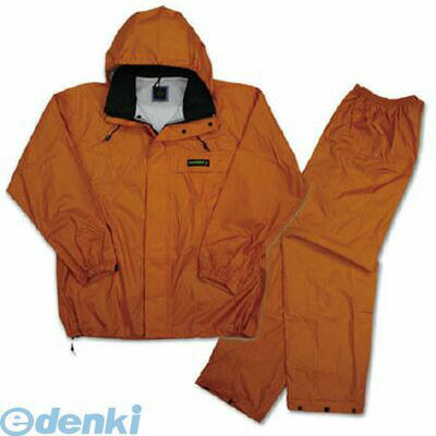 カジメイクメーカーお問い合わせ：0766-23-3322●上着/パンツ/フード共にメッシュ付きで、汗によるベトツキ感を緩和します。●縫い目にはシームテープを貼り付け、高い防水性を実現しています。●雨天時の野外作業に。●色:オレンジ●股下(c...