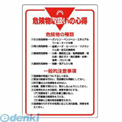 ユニットメーカーお問い合わせ：0120-490-336●内容:危険物取扱いの心得●寸法(mm):900×600×1.2厚●摘要:2.5mmФ穴4スミ●エコユニボード
