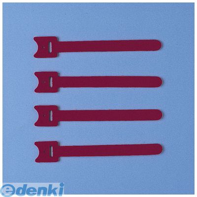 サンワサプライメーカーお問い合わせ：03-5763-0011【商品説明】●ガイド穴を通してより確実に結束可。●ネジ、釘用の固定穴付き。●取り外して再利用が可能。●サイズ:120×20(10)mm●カラー:赤×4本