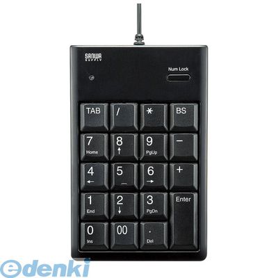 【商品説明】■軽快なキー入力が可能な薄型メンブレンタイプ。■エクセルなどの表計算ソフトに便利な「TAB」キー付。■デスクトップキーボードと同じ19mmキーピッチを採用。■キーの印字が消えにくいレーザー印刷を採用。■電卓と同じ「00」キー。馴...