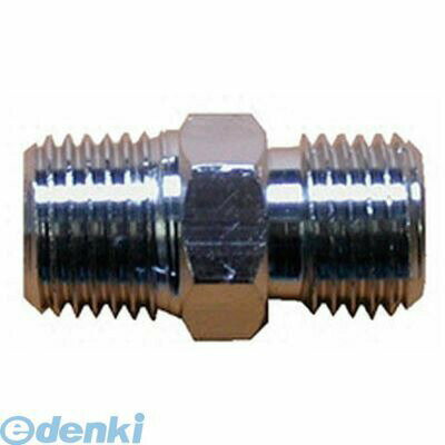 近畿製作所メーカーお問い合わせ：06-6700-2601●エアー配管用中間継ぎ手です。●エアー配管、回路中や末端のコネクト●片方テーパ同径中間ニップルR1/4xG1/4●質量(g):20●使用流体:圧縮空気●真鍮●空気専用です。●別途運賃