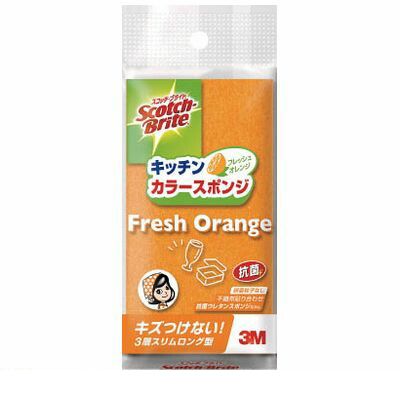 &nbsp; 3M &nbsp; 0570-011-211 ●泡立ちの良いスポンジと不織布の貼り合せウレタンで汚れをスッキリ落とします。●フレッシュフルーツカラ—のちょっとロングで使いやすいスポンジです。●研磨粒子は付いていません。●食器、...