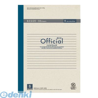 ●オフィス、学校のほか、日常でも使いやすいタイプ。●入数：1冊●規格：セミB5判●罫種類：35行●中紙枚数：50枚●外寸：横179×縦252mm●材質：古紙パルプ100％配合再生紙使用●ISO白色度：71％●JANコード：497009032...