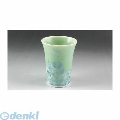 【商品説明】●淡い緑の落ち着いた印象の器。花が咲いたような紋様を織りなす結晶釉が美しいフリーカップです。亜鉛結晶を用いた結晶紋様は、同じ柄が無く一つ一つ違った柄の模様になります。●材質：磁器（京焼・清水焼）、日本製●寸法（約）：Φ80×H1...
