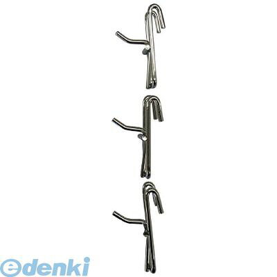 【商品説明】■メッシュパネル（ワイヤーネット）に取り付けて、小物を引っ掛けるメッシュフックです。■メッシュパネルと併せて工具やメジャーの収納に。■長さ(mm):30■フック長さ(mm):30■パック個):3■耐荷重：2kg■スチール（クロー...