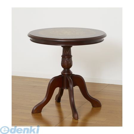 【商品説明】マルシェ、アンティーク 天然木、完成品、インドネシア製●完成品●W60×D60×H60cm●約9kg●材質：構造部材：天然木・天然木化粧繊維板・ラッカー塗装●原産国：インドネシア●天板に象嵌細工を施した、高級感のあるテーブルです。