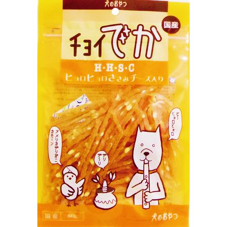 【商品説明】ペット 犬 おやつ 間食 いぬ イヌ ささみ ササミ 笹身 チーズ■ささみチーズ入り。ホント極細のささみ系おやつです。国産。■原材料：鶏ささみ、チーズ、食塩、水あめ、ソルビトール、グリセリン、プロピレングリコール、リン酸塩(Na...