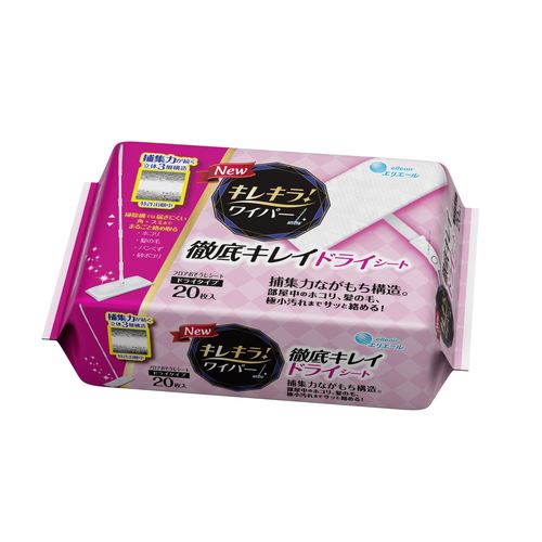 【商品説明】■捕集力長持ち構造。部屋中のホコリ、髪の毛、極小汚れまでサッと絡めます。■立体3層構造なので、両面使えます。■2つのエンボスパターンで、細かい凸凹がチリやホコリ、V字のふわふわ起毛部が髪の毛をキャッチ！■掃除機がわりに、ホコリ、...