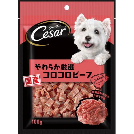 マースジャパンリミテッドメーカーお問い合わせ：0800-800-5874【商品説明】犬 おやつ スナック 小型 小型犬 ビーフ 牛 牛肉●シーザートレイで不動の人気のビーフ。低脂肪な赤身の牛肉を使用し、小型犬にうれしいひとくちサイズに仕上げ...