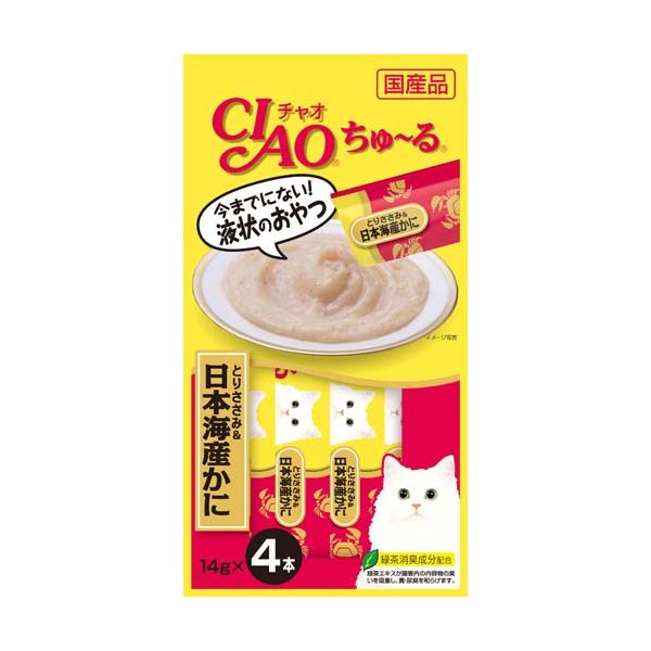 【商品説明】いなば イナバ INABA INABA ちゃお チャオ CIAO CIAO 猫 おやつ 間食 ちゅーる チュール チュ〜ル●液状のおやつ。一度与えたらやみつきになるおいしさです。●原材料：鶏肉(ささみ)、かに、カニエキス、タンパ...