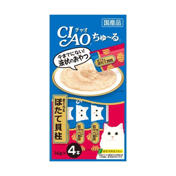 【商品説明】いなば イナバ INABA INABA ちゃお チャオ CIAO CIAO 猫 おやつ 間食 ちゅーる チュール チュ〜ル●液状のおやつ。一度与えたらやみつきになるおいしさです。●原材料：まぐろ、ほたてエキス、ほたて貝柱、糖類(...