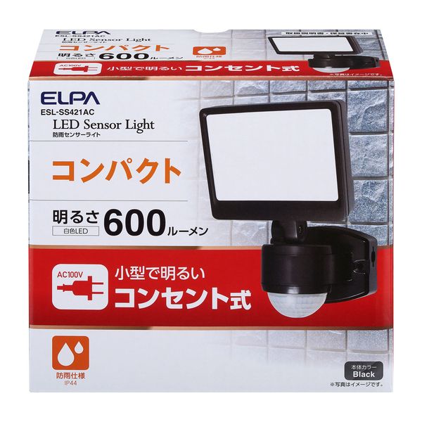 朝日電器042-473-0159【商品説明】■検知方式：赤外線受動式■電源電圧：AC100V 50/60Hz■消費電力：約6W（待機時 約0.2W）■光源：白色 LED ※LEDの交換はできません■全光束：600lm■点灯保持時間：約30秒...