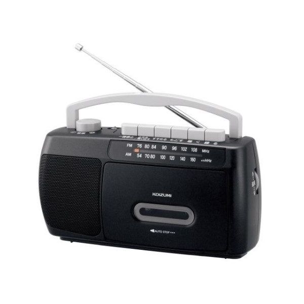 【商品説明】●スリム＆コンパクト ●わかりやすい日本語表示 ●すっきりと折りたためるハンドル ●勉強やお稽古に役立つ内蔵マイク ●ACアダプター付属 ●カラー：ブラック 【仕様】＜カセット部＞●対応テープ：ノーマルテープ ●オートストップ：...