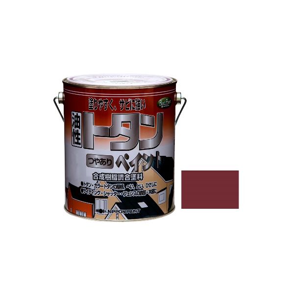 【商品説明】トタン屋根用塗料 つやあり さびに強い●日光や風雨に対して、優れた耐久性を持つ合成樹脂塗料です。●さび止め効果に優れ、トタンを保護します。●トタンに対する密着性に優れ、美しい色とツヤが長持ちします。●用途：屋根、下見板、ひさしな...